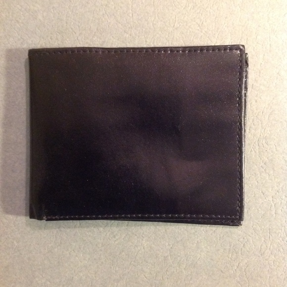 Accessories | Mens Black Leather Wallet Slim Profile Nwot | Poshmark